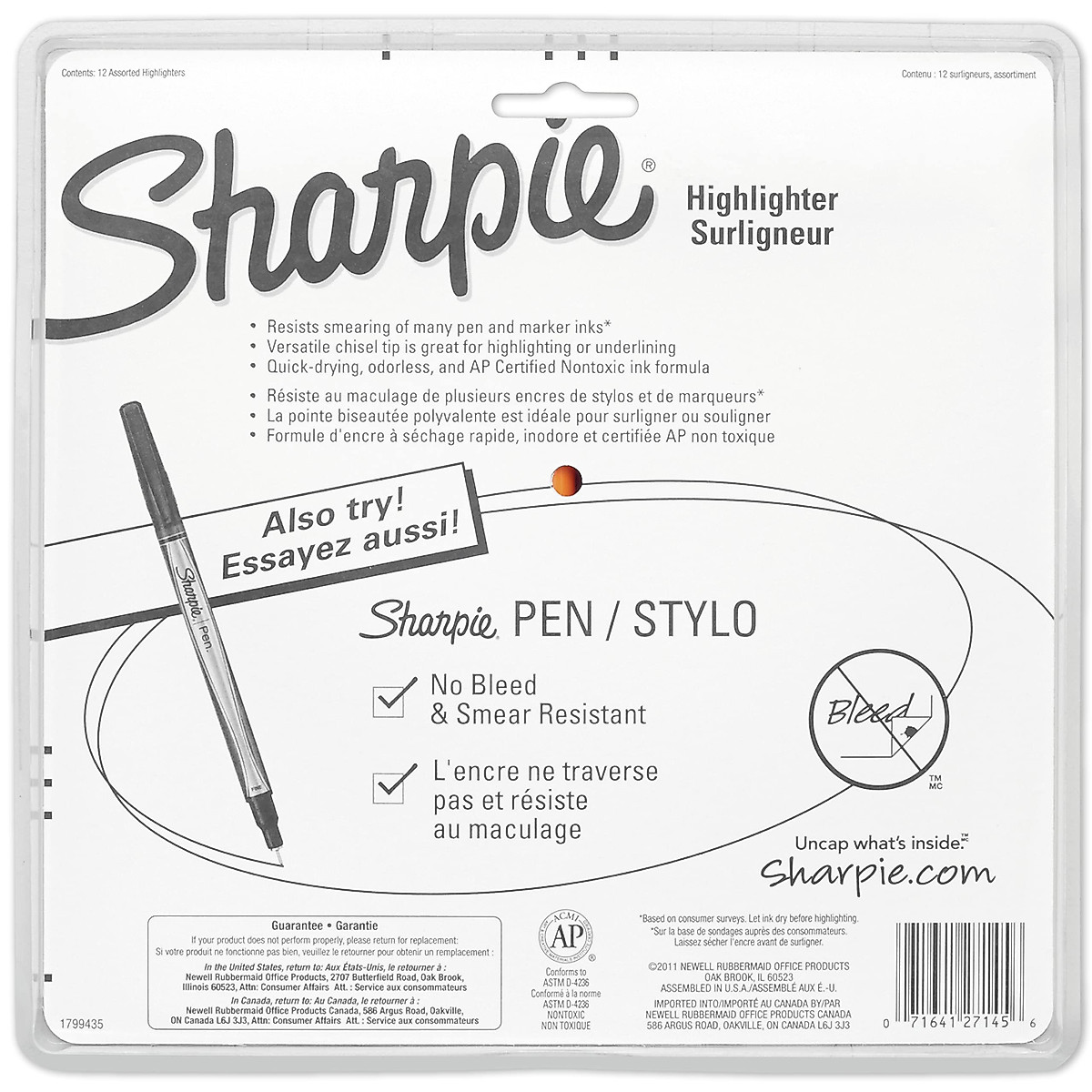 SHARPIE Pocket Style Highlighters, Chisel Tip, Assorted Fluorescent, 12 Count