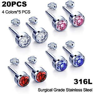 UDEEF 2 Pack Ear Piercing Gun Kit, Professional Earrings Piercing Kit, Self Earring Pericings Gun Tools Set,Nose Body Navel Piercing Machine for Home Salon Piercing