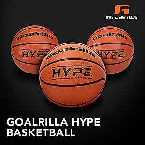 Goalrilla Hype Basketball - Men's Women's and Youth Sizes Available - Made for Superior Ball Handling and Long Lasting Durability