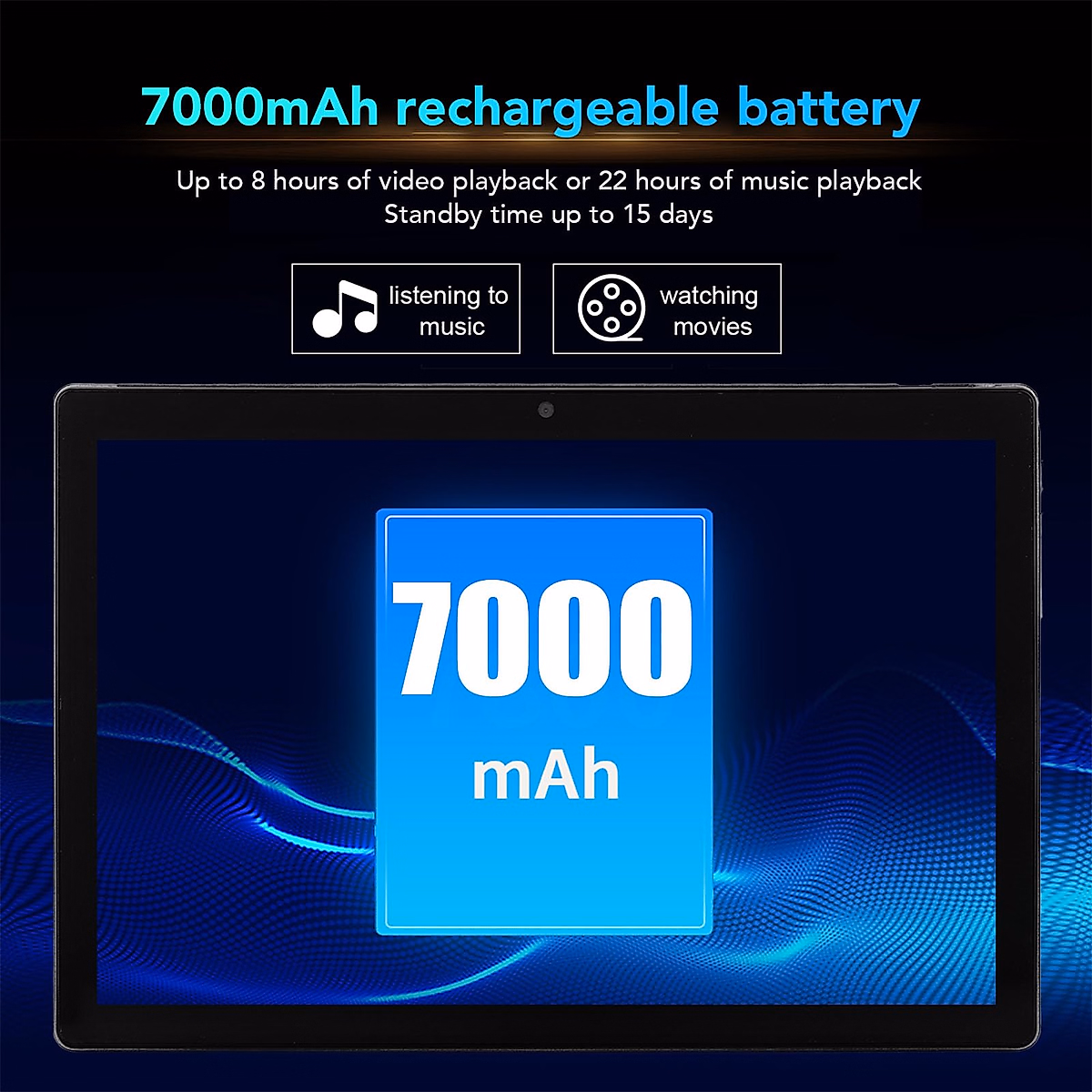 Zyyini for Android 13 Tablet 10.1 Inch Tablets, 8GB 256GB Gaming Tablet with 8 Core, 5G WiFi Tablet Support 4G Band Calling (US Plug)