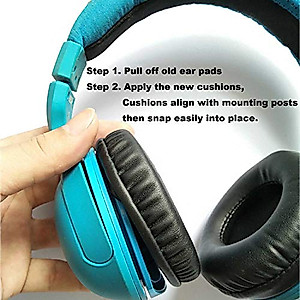 Skullcandy Replacement Ear Pads Hesh 2 Replacement Ear Pads Ear Cushions Ear Cups Ear Cover Earpad Repair Parts for Skullcandy Hesh2.0 Bluetooth Wireless Headphones (Black)