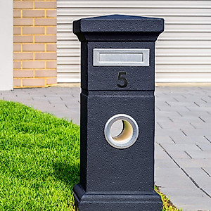 20 Pieces House Numbers Mailbox Numbers 0-9, 3D Door Address Numbers Self Adhesive Mailbox Numbers Sticker or House, Apartment, Office, Hotel Room, Mailbox Signs (Black, 2.76 Inch)