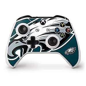 Skinit Decal Gaming Skin compatible with Xbox One S Controller - Officially Licensed NFL Philadelphia Eagles Large Logo Design