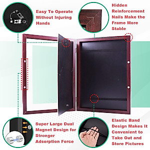 DORUIMI Kids Art Frame, 8.5x11 Kids Art Display Frames Front Opening, Kids Artwork Frames Changeable, Artwork Display Storage Frames A4 Picture for Children Art Projects Home Office Drawing Storage