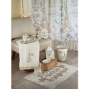 Avanti Linens - Hand Towel, Soft & Absorbent Cotton Towel (Paris Botanique Collection, Ivory)