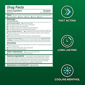 Biofreeze Pain Relief Cream, Knee & Lower Back Pain Relief, Sore Muscle Relief, Neck Pain Relief, Shoulder Pain Relief, Muscle Recovery, FSA Eligible, 3 OZ Biofreeze Menthol Cream