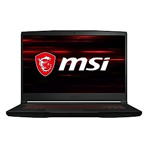 2021 MSI - GF63035 | 15.6" Full HD Gaming Laptop | Intel Core i5-10200H | 8GB DDR4/3200MHz, 256GB SSD (PCI-e) | Black, Windows 10 Home