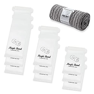 Closet Organizers Storage Belt Self-adhesive Durable PVC Clothes Stacking Organizer Strap for Folded Household Shirt T-shirts Pants Towels Bed Sheets Storage Roll Band Fold Up Organize (9)