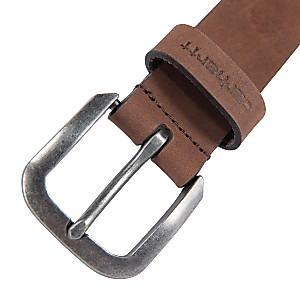 Carhartt Women's Casual Rugged, Available in Multiple Styles, Colors & Sizes, Saddle Leather Belt (Brown), Medium