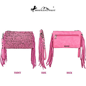 Western Fringe Small Crossbody Bag Vintage Cowhide Hair on Clutch Handbags Cowgirl Leather Shoulder Purse MBB-MW1217-181HPK