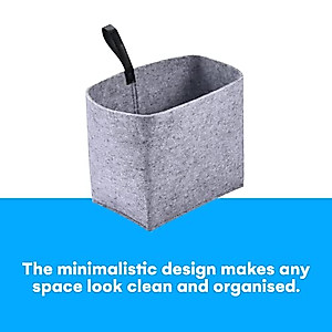 JTJ Sourcing Felt Storage Organizer - 7x10x10-Inch Baby Clothes Drawer Organizer - Dividers and Storage Division Box for Socks and Underwear - Nursery Organization Bins and Dresser Box - Set of 3