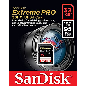 SanDisk Extreme Pro 32GB SDHC UHS-I Card (SDSDXXG-032G-GN4IN)
