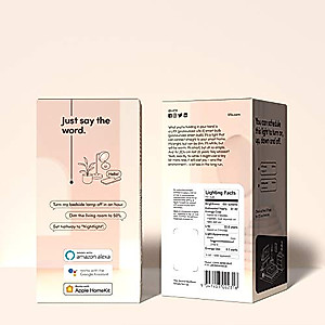 LIFX L3A19LW06E26CA White, A19 Wi-Fi Smart LED Light Bulb, Warm, Dimmable, No Bridge Required, Works with Amazon Alexa, Hey Google, Apple HomeKit