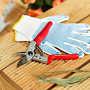 Felco Pruning Shears (F 12) - High Performance Swiss Made One-Hand Garden Pruner with Steel Blade