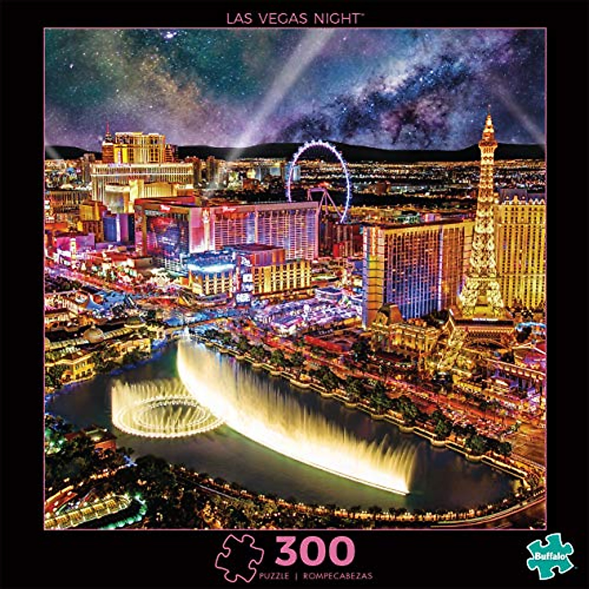 Buffalo Games - Las Vegas Night - 300 Large Piece Jigsaw Puzzle