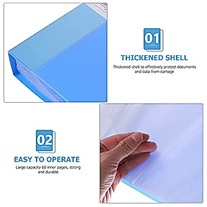 Color Envelope 2pcs Folders Capacity Documents Transparent Clip Materials Bag Exam Inner Board Organizing Folder Clear Paper Pockets for Letter Large A Holder Expanding and Cover