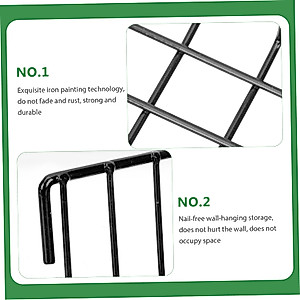 Zerodeko 2pcs Pegboard Grid Panel Board Shelf Storage Basket Grid Wall Basket Peg Board Accessoris Sundries Wall Shelf Grid Panel Board Basket Grid Panel Shelf Wire Straight Shelf