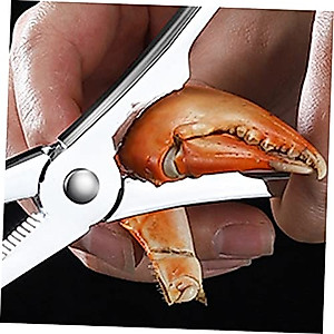 DOITOOL Crab Eating Tool Stainless Steel Bottle Opener Nut Seafood Tools Lobster Claw Shrimp Deveiner Spoon Crab Tools Crab Opening Tools Crab Eating Tools Household Set Home Tools