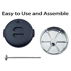 LDSHOUSE 50 Cup Professional Brew Coffee Urn, Commercial Grade Stainless Steel Hot Beverage Dispenser, Coffee Maker Hot Water Urn for Home, Party, Office, Wedding, 950W 120V Fast Brew, Silver