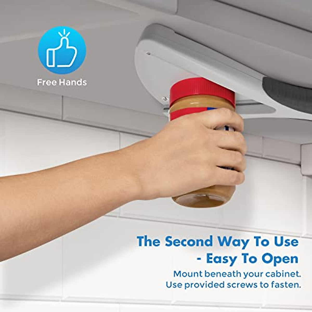 Jar Opener|Effortless Jar Opener for Weak Hands & Seniors With Arthritis Jar Lid Opener for Arthritic Hands- Opens Any Size Jar Gift for Seniors & Weak Hands