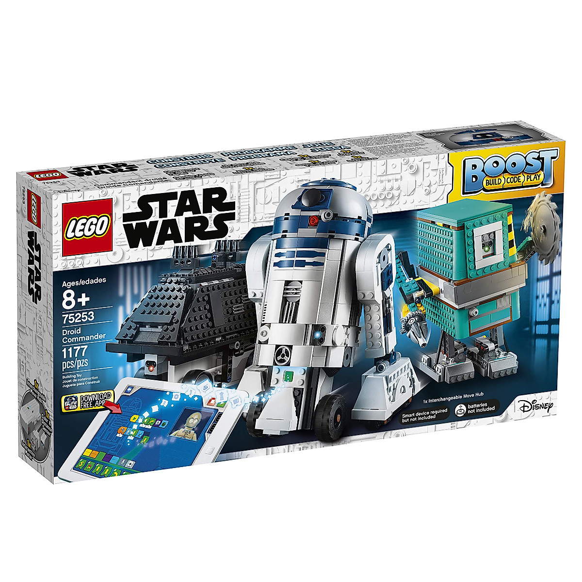 LEGO Star Wars Boost Droid Commander 75253 Star Wars Droid Building Set with R2 D2 Robot Toy for Kids to Learn to Code (1,177 Pieces)
