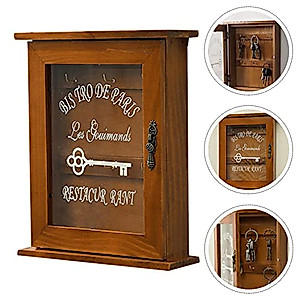 Veemoon Wooden Key Box Farmhouse Key Holder Decorative Key Box Wooden Wall Key case Wall Mount Entryway