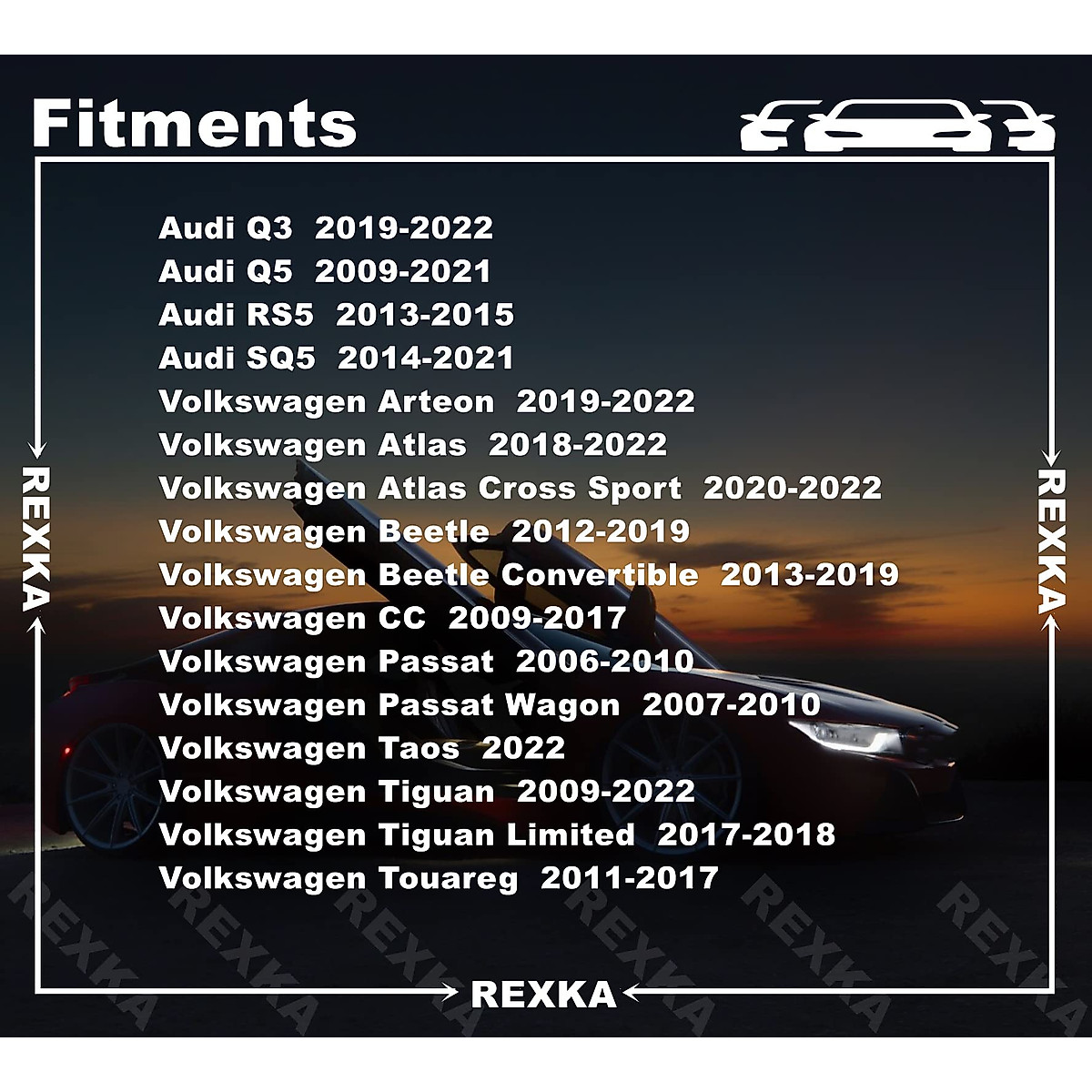 Rexka 30pcs Center Shield,Wheel Opening Molding Grommet 3C0853586 for Volkswagon Audi Q5 RS5 SQ5 Atlas Beetle CC Passat Tiguan Touareg 3C0-853-586