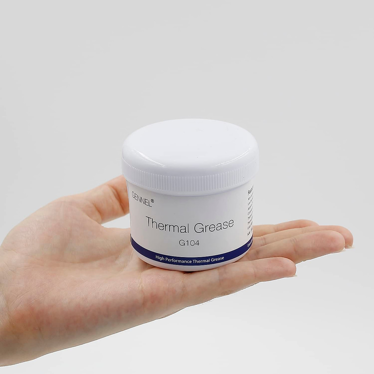 GENNEL G104 100 Grams Thermal Conductive Paste, Silicone Thermal Compound Grease, Heatsink Paste for CPU Radiator Coolers LED Printer Chipset Cooling