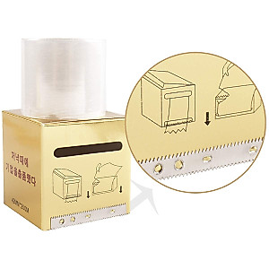 CICITOYWO Disposable Eyebrow Tattoo Plastic Wrap Preservative Saran Barrier Film Microblading Supplies Lips Permanent Make Up Cling Wrap Cover Tape Roll Transparent 2 PCS