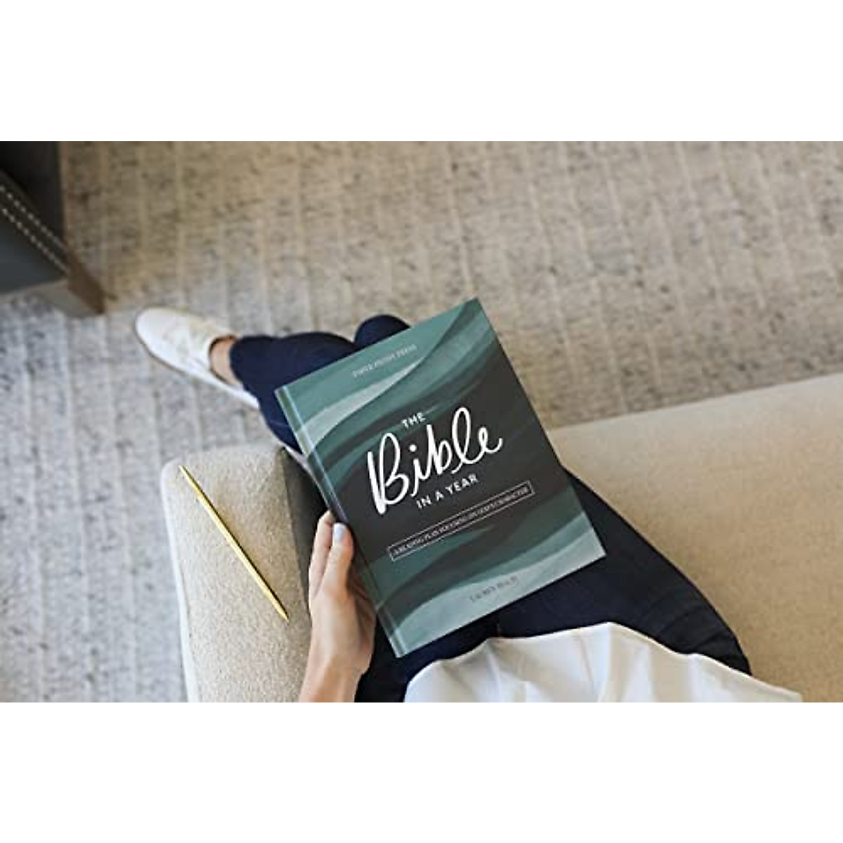 The Bible in a Year: A Guided Bible Study Reading Plan to Read the Bible in 52 Weeks (Premium Hardcover Keepsake Edition)