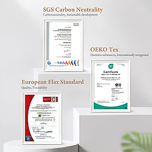 cebihy 100% Linen Duvet Cover Set King 3 Pieces, French Normandy Flax Linen, Cooling, Soft, and Breathable Linen Bedding Set - 1 Duvet Cover 90"x 104", 2 Pillowcases 20"x 40", Natural Linen