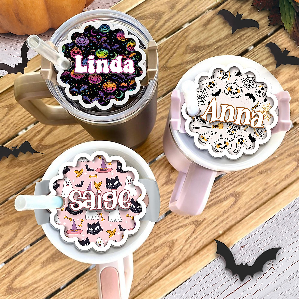 Halloween Basket Tag, Boo Basket Tag, Personalized Halloween Name Tag, Custom Basket Tag, Acrylic Scallop Name Tag, Acrylic Pumpkin Tag