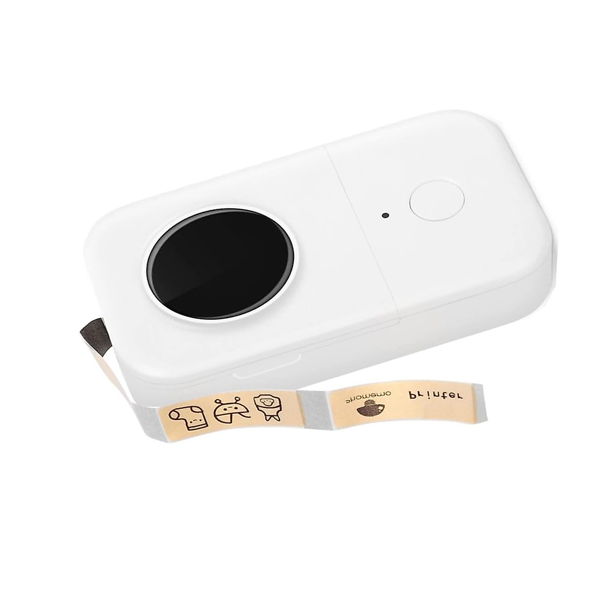 Phomemo Labeler Label Maker,Portable Bluetooth Thermal Label Makers,Compatible for Android & iOS System Gift for Father's Day - Milky White