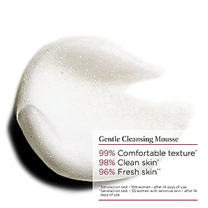 Clarins Gentle Renewing Cleansing Mousse | Cleanses, Gently Exfoliates & Refreshes | Foaming Mousse |Soap-Free|SLS-Free | Dermatologist Tested | Exfoliating Tamarind Pulp Extract Rich In AHAs | 5.5 Oz