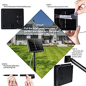 Solar Rope String Lights Outdoor 72Ft 200 Led Waterproof Solar Powered Fairy Lights with 8 Lighting Modes, Copper Wire PVC Tube Lights for Garden Wedding Christmas Party DIY Decor(Pure White, 1 Pack)