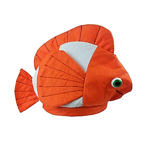 Funny Party Hats Fish Hat - Clown Fish Hat - Ocean Animal Hats - Sea Animal Hats - Costume Hats