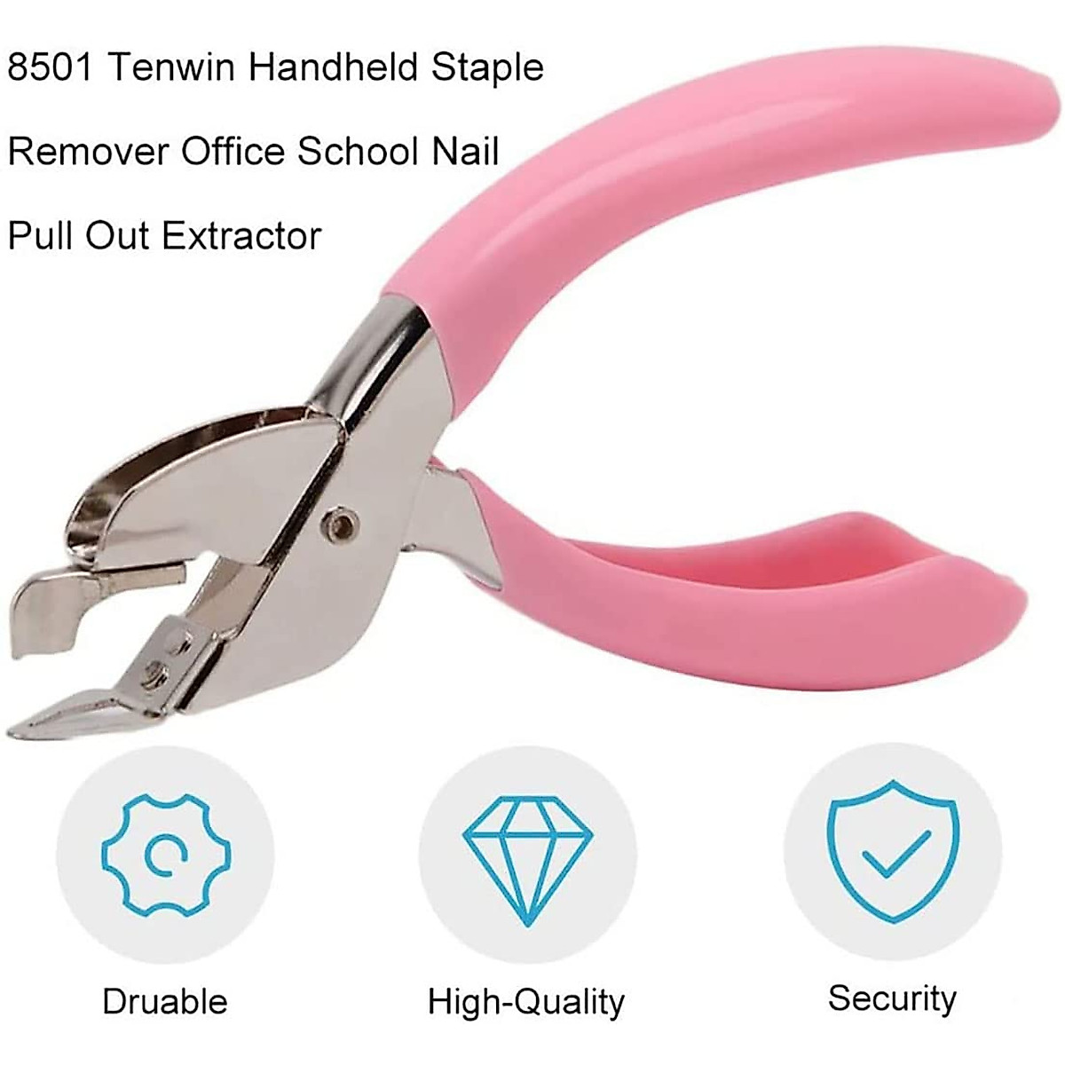 Staple Removers,Dedicated Staple Remover, Stapler Remover Tool Comfort and Energy Saving, Heavy Duty Remove Staple Tool with Non-Slip Rubber Handle for Office School Home (Pink)