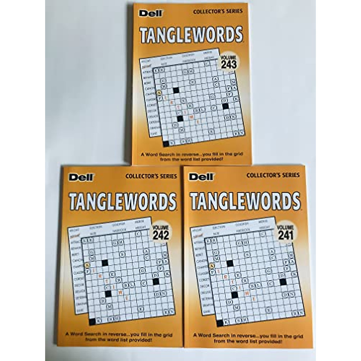 Volumes 241, 242, and 243 of Tanglewords from Penny Press Collectors Series (Letterboxes)