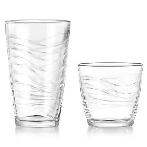 Libbey Orbita 16-Piece Tumbler and Rocks Glass Set