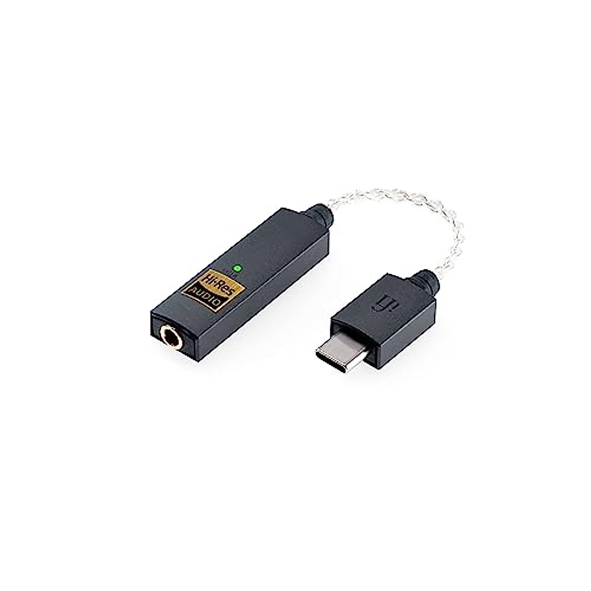 iFi GO link - DAC & Amplifier - USB-C to 3.5mm Adapter - Improve Headphone Sound from any Device - Gold-plated 3.5mm Headphone Socket – Flexible Cable - Supports Hi-Resolution 32-bit/384kHz/DSD256/MQA