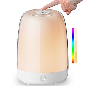 winshine Kids Night Light, 3 Way Dimmable Touch Night Light for Kids, 7 Colors Changing RGBW Rechargeable Portable Baby Night Light Lamp, Eye-Caring Night Light for Baby Nursery, Toddlers Bedroom