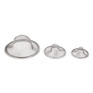 Camco Sink and Shower Drain Strainers | Designed to Keep Food and Hair Out of Plumbing | 3-Pack (42273)