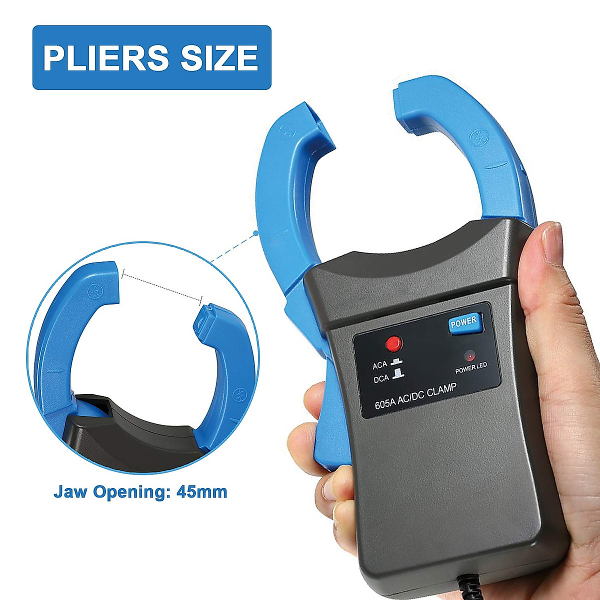 BTMETER BT-605A AC/DC 600A Clamp-on Current Probe Amp Adapter for Work with Digital Multimeters