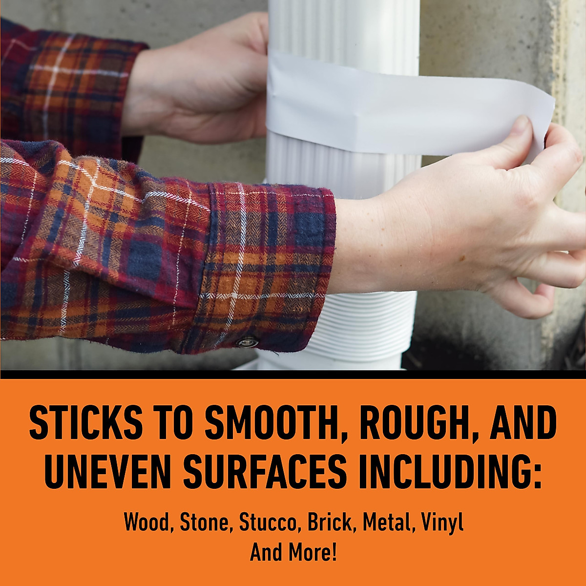 Gorilla Tape, White Duct Tape, 1.88" x 30 yd, White, (Pack of 2)