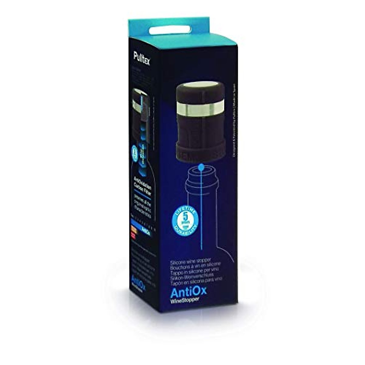 Wine Preserver and Stopper by PullTex│Save Your Open Wine and Keep it Tasting Fresh For Up To 10 Days with Our Patented System of Preventing Wine Oxidation│1000 Uses Guaranteed