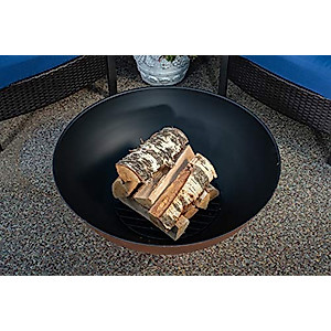 Bond Manufacturing 51578 Tazon 30" Wood Burning Steel Fire Pit, Copper