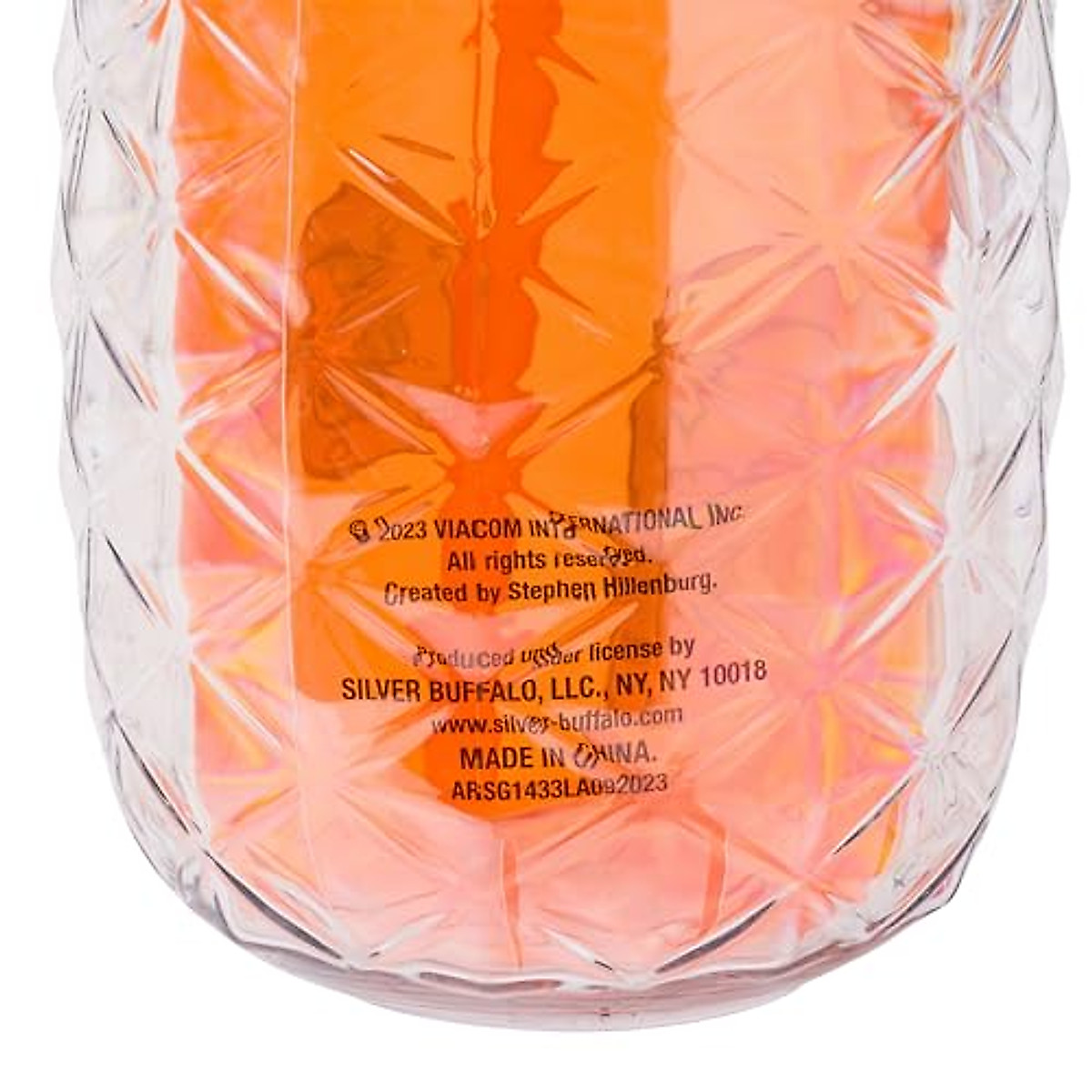 Silver Buffalo Spongebob Squarepants Gary Snail House in Bikini Bottom Pineapple Double Wall Tumbler, 16 Ounces