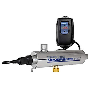 APPLIED MEMBRANES INC. Solapur Ultraviolet Water Purifier UV Sterilizer Filter for Point of Use Drinking Water Purification | 2 GPM | Helios Series UV-SPH-2