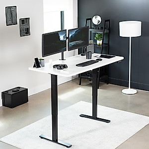 VIVO Universal 60 x 30 inch Table Top for Standard and Sit to Stand Height Adjustable Home and Office Desk Frames, White Desktop, DESK-TOP60-30W