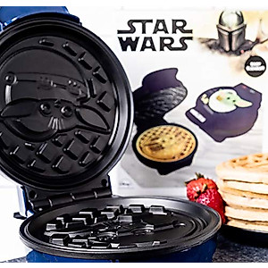 Uncanny Brands Star Wars The Mandalorian The Child Waffle Maker- Baby Yoda Waffles